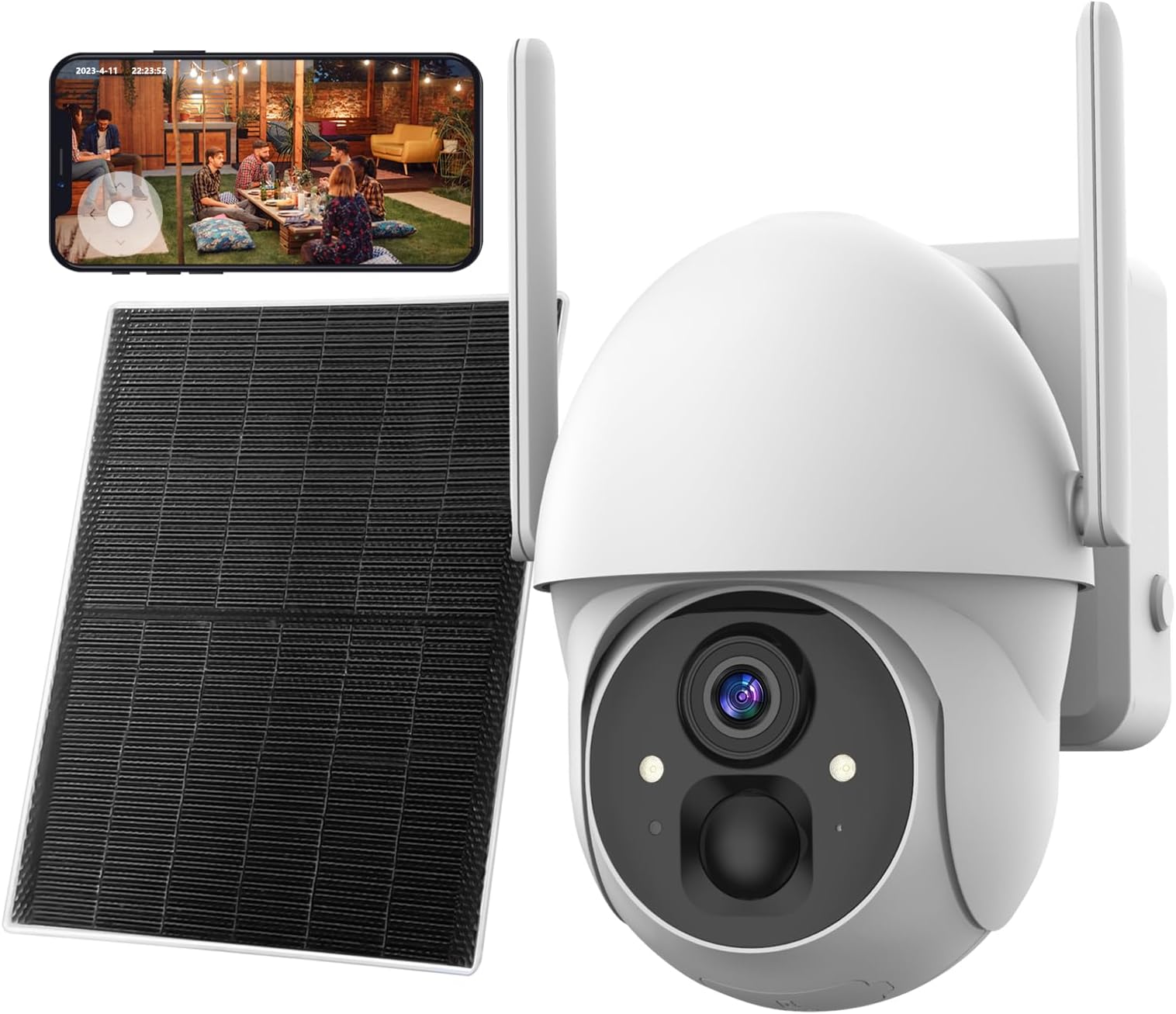 Amazon.com : AOSU Solar Security Cameras Wireless Outdoor & Doorbell ...