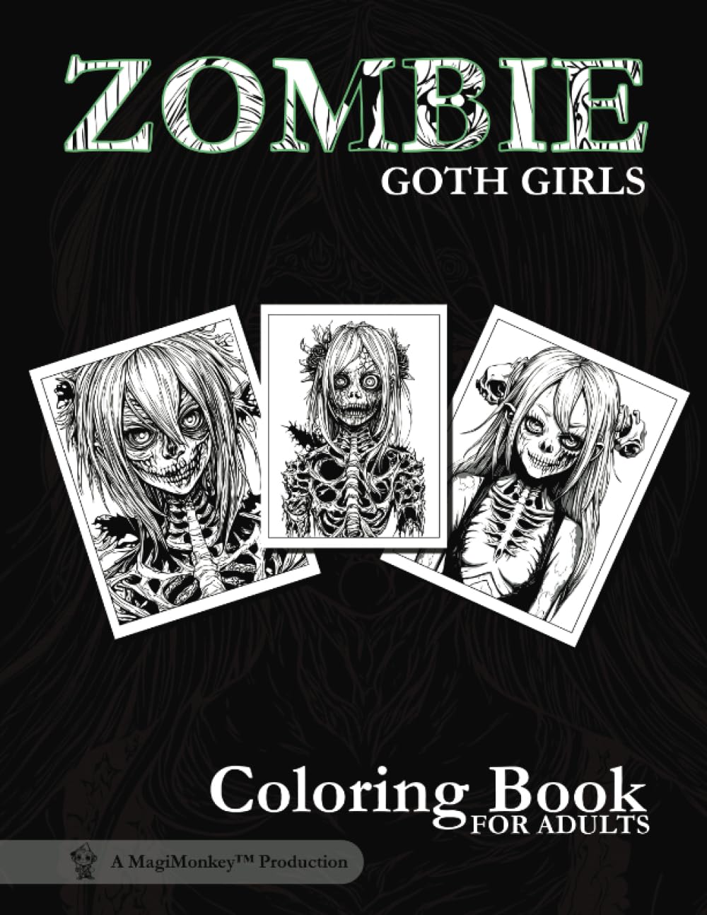 Amazon.com: Zombie Goth Girls | Coloring Book for Adults: Amazing ...
