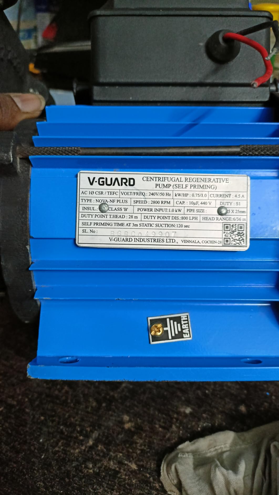 V Guard Pumps 1 Hp(Nova Series) Multicolour : Amazon.in: Garden & Outdoors