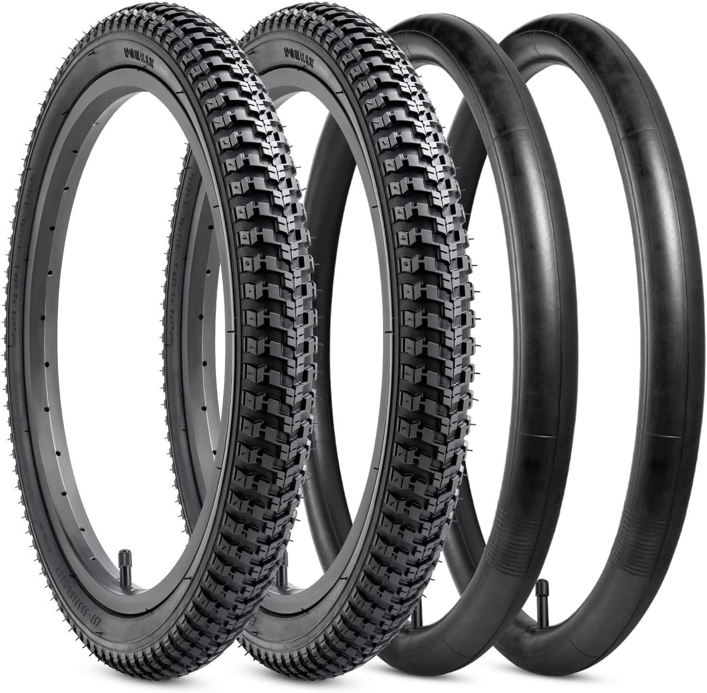Amazon.com : 2 Pcs 18" Bike Tires 18 x 2.125 (57-355) and 2-Pcs 18" Bike Tubes 18x1.75/2.125 AV ...