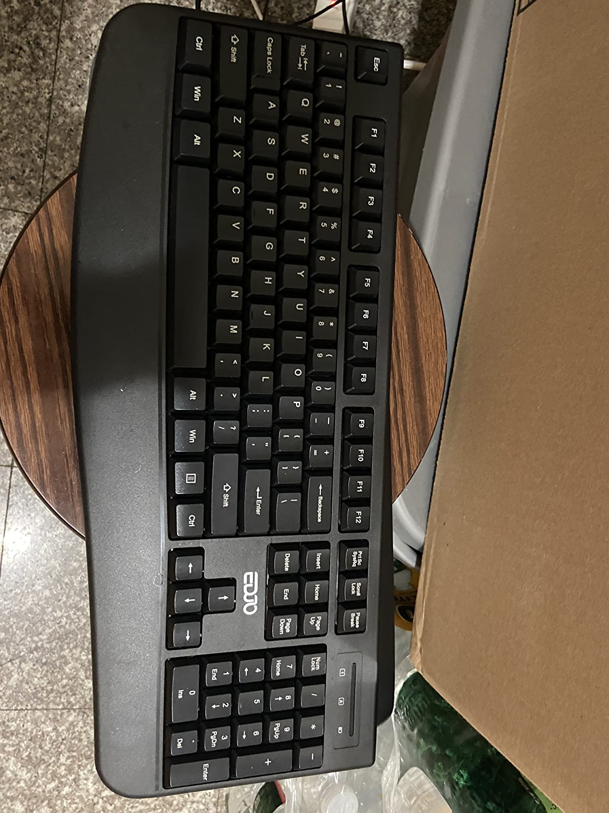 $7/mo - Finance Wireless Keyboard, EDJO 2.4G Ergonomic Full Size ...