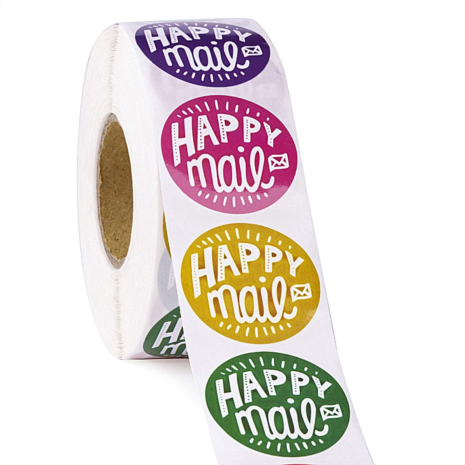 Amazon.com : Happy Mail Stickers Labels (500pcs) Cute Thank You ...