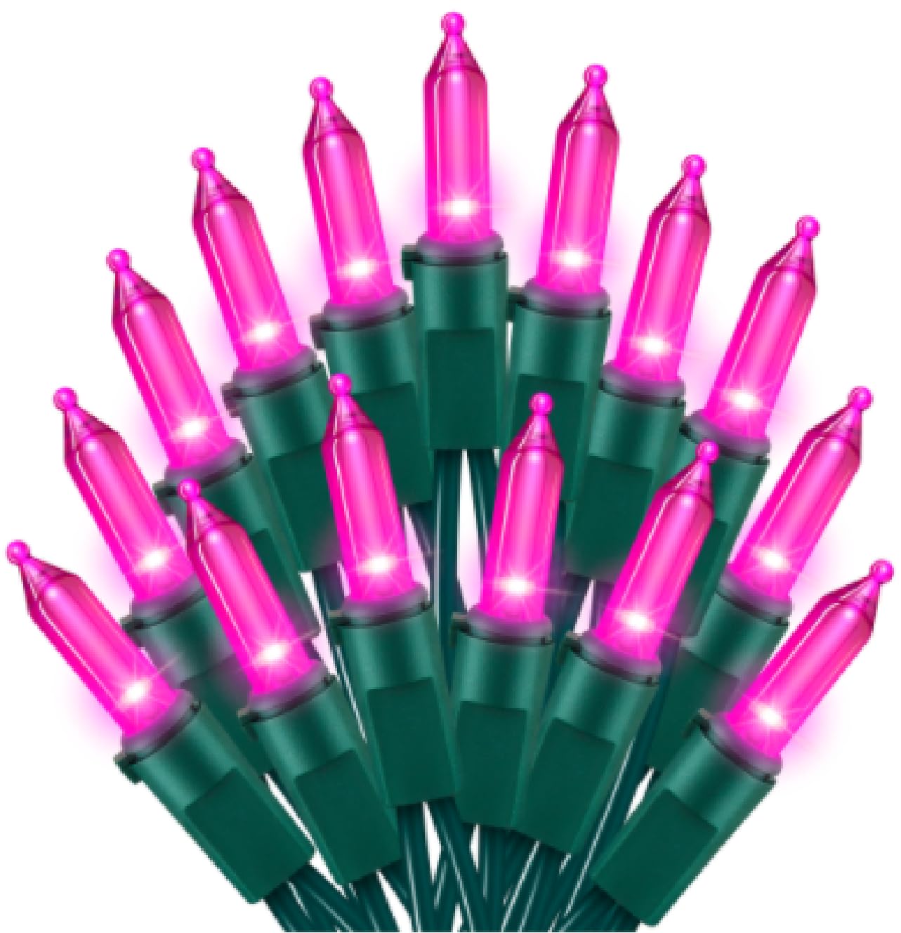 Amazon.com: LAMPHOME 100 Mini LED Count Pink - String Lights - 21.6FT ...