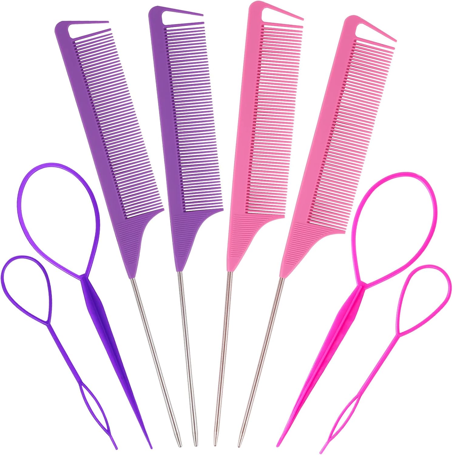 Hair Pull Through Tool Topsy Tail Hair Tool Tail Comb Hair Styling ...