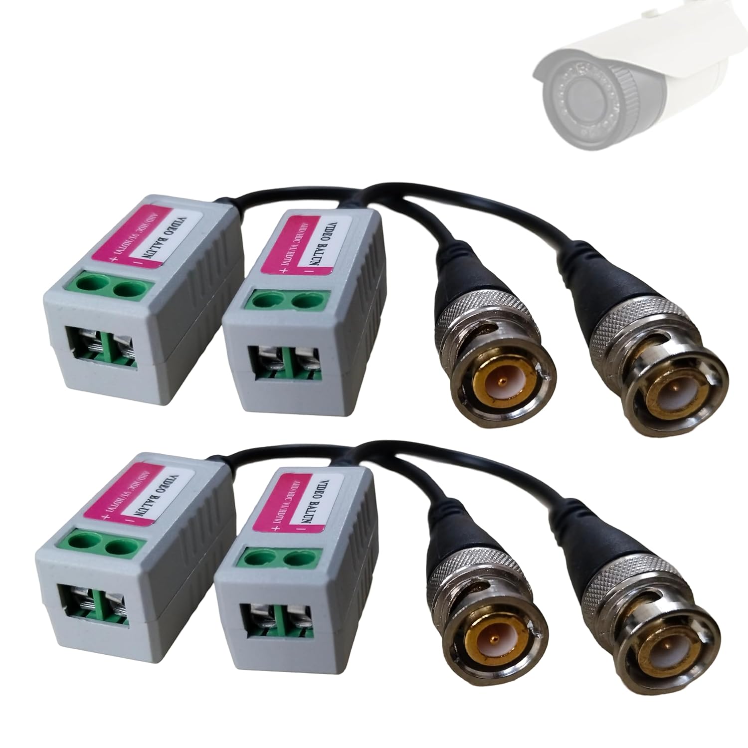 Buy PARUHT Passive Video Balun Transceiver Set HD-CVI/TVI/AHD 720P/960P ...