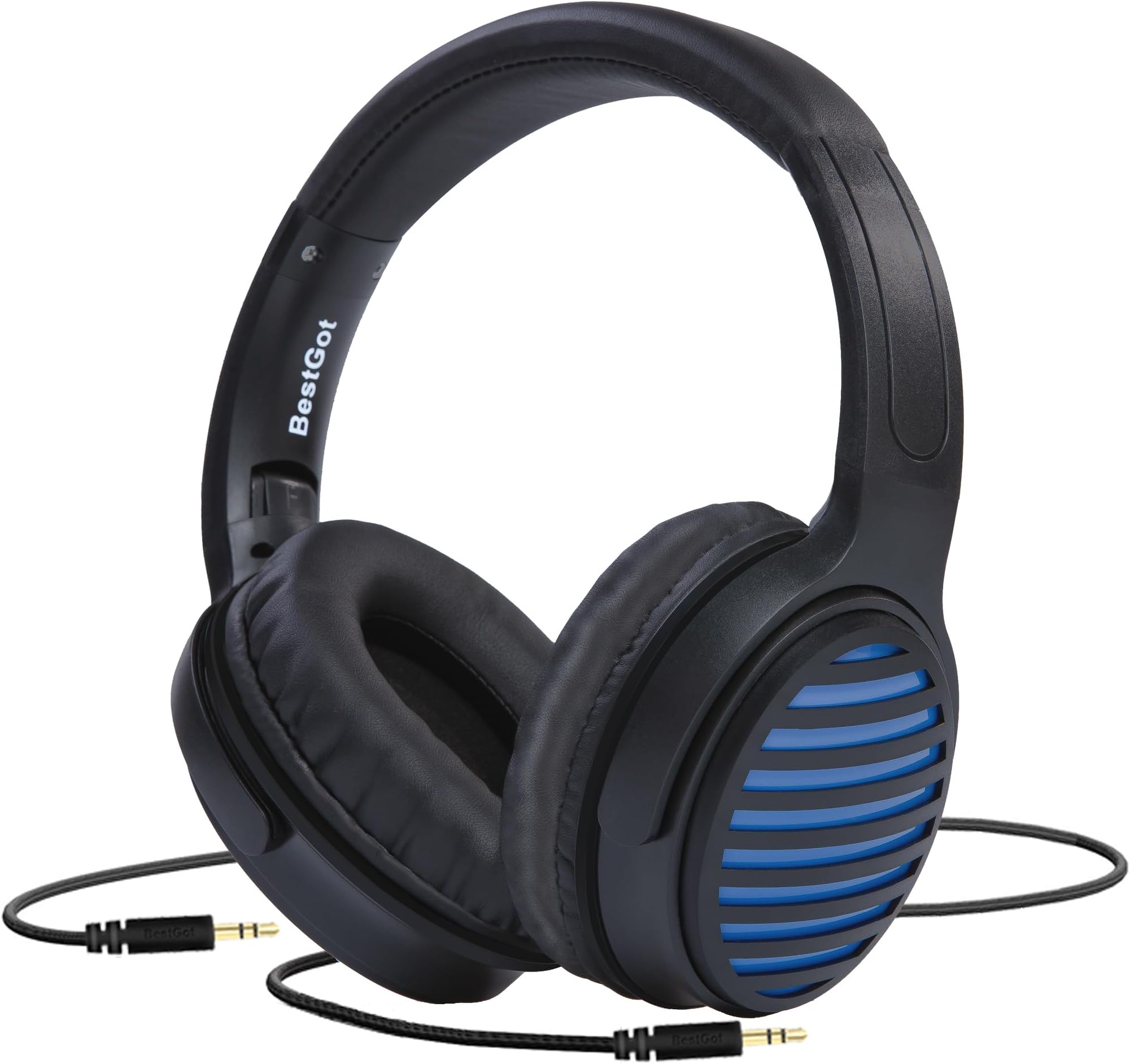 Amazon.com: Portable Folding Headset, Wired Stereo Bass Over Head ...