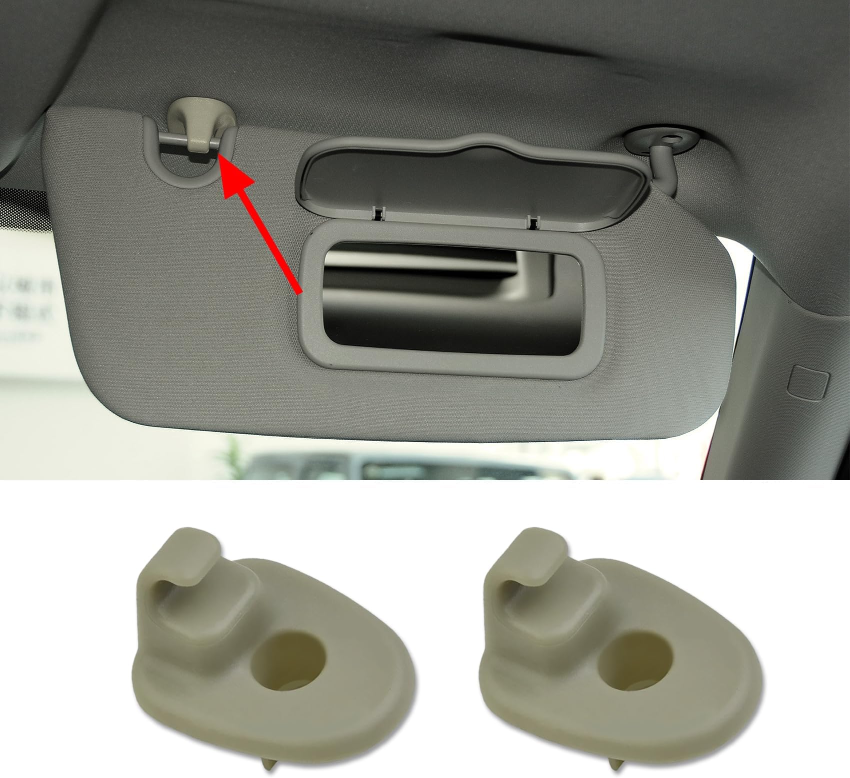 Amazon.com: 2000-2005 Dodge Neon Sun Visor Clip MOPAR Genuine ...