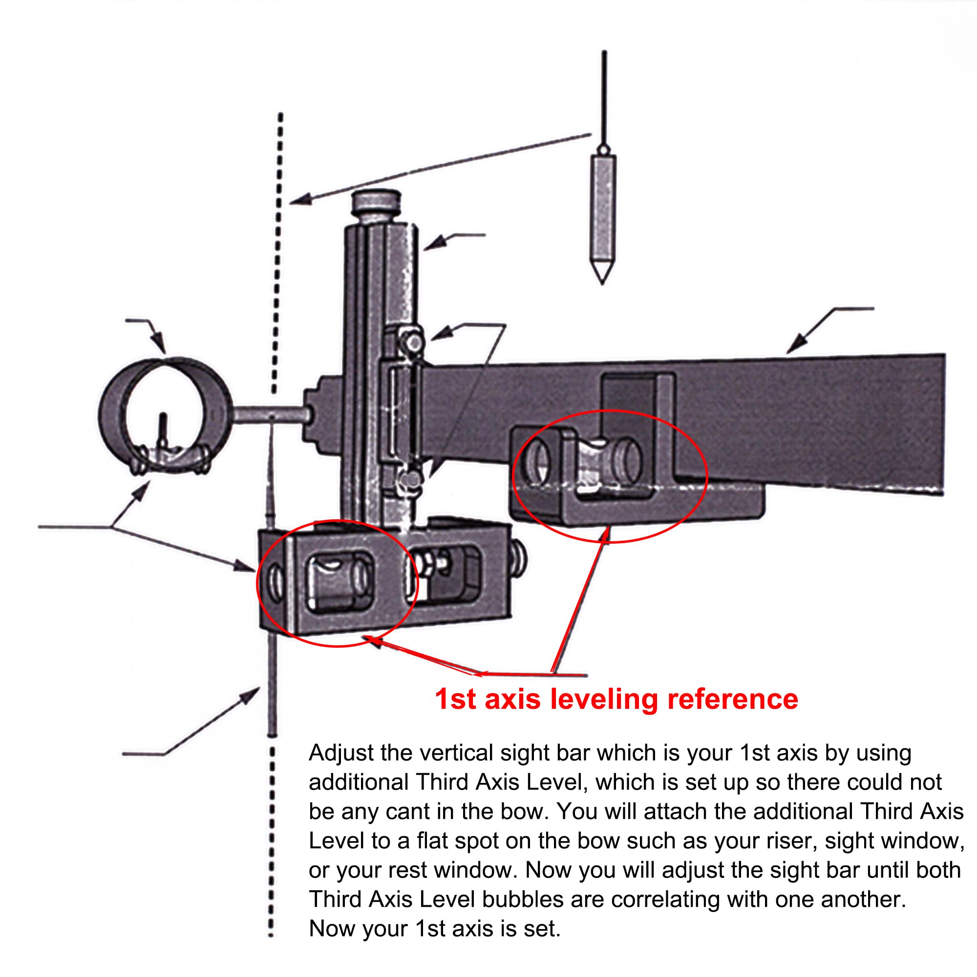 Snapklik.com : Archery 3rd Axis Bow Sight Level Adjustment Tuning ...
