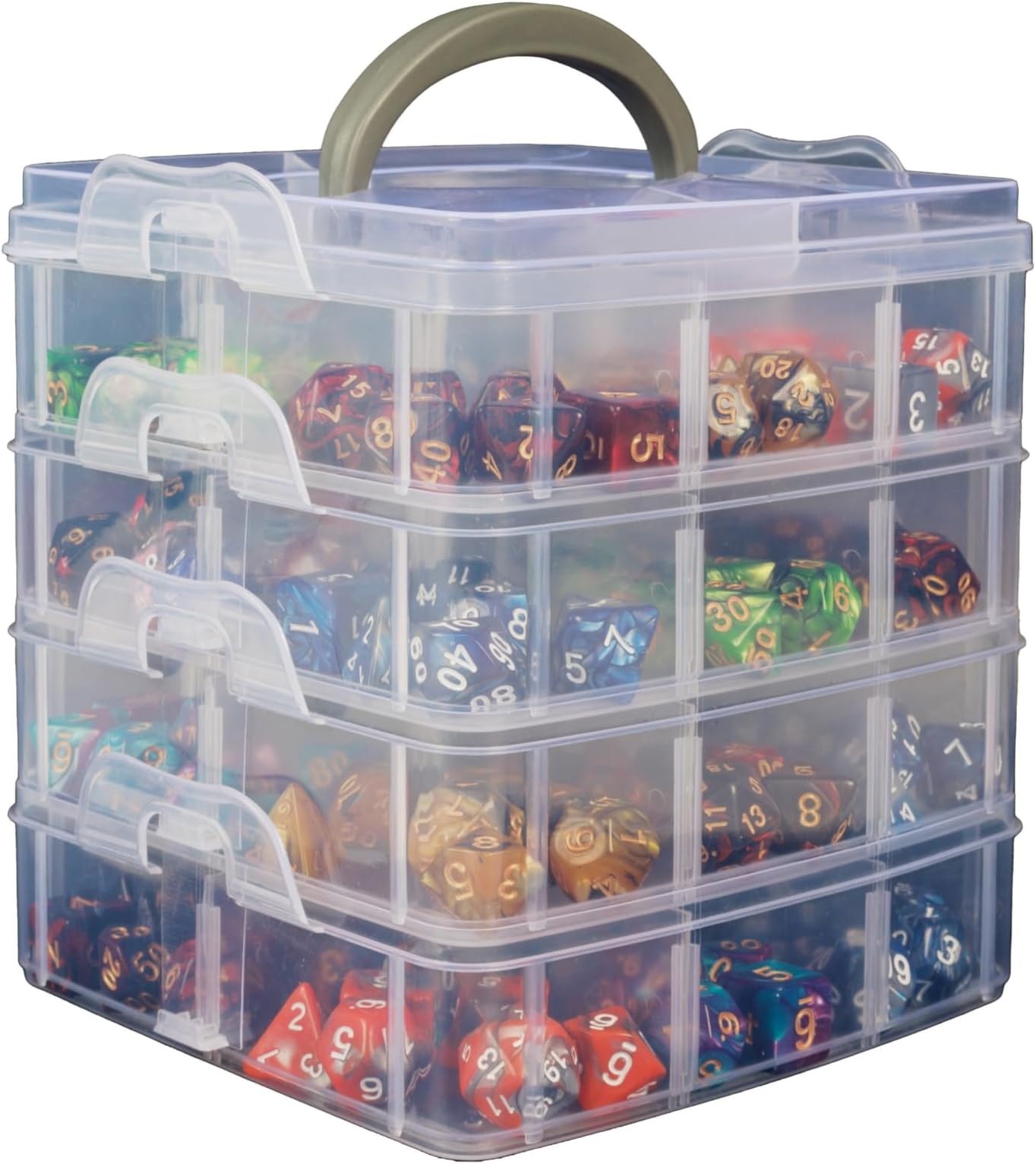 Amazon.com: PUGED DND Dice Storage Box with Removable Dividers ...