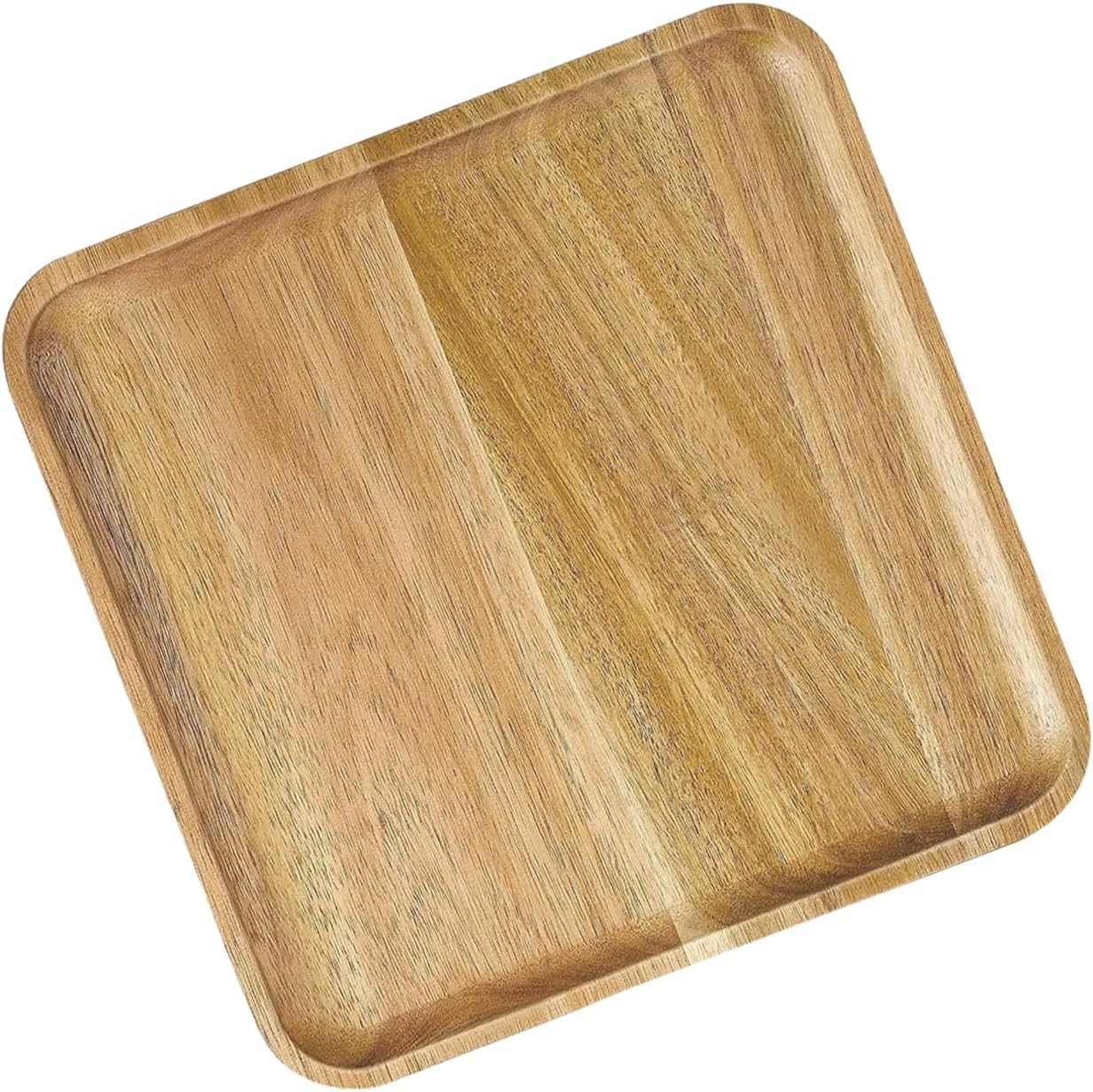 Amazon.com | Noritake Kona Wood 12-Inch Square Plate Brown: Dinner ...