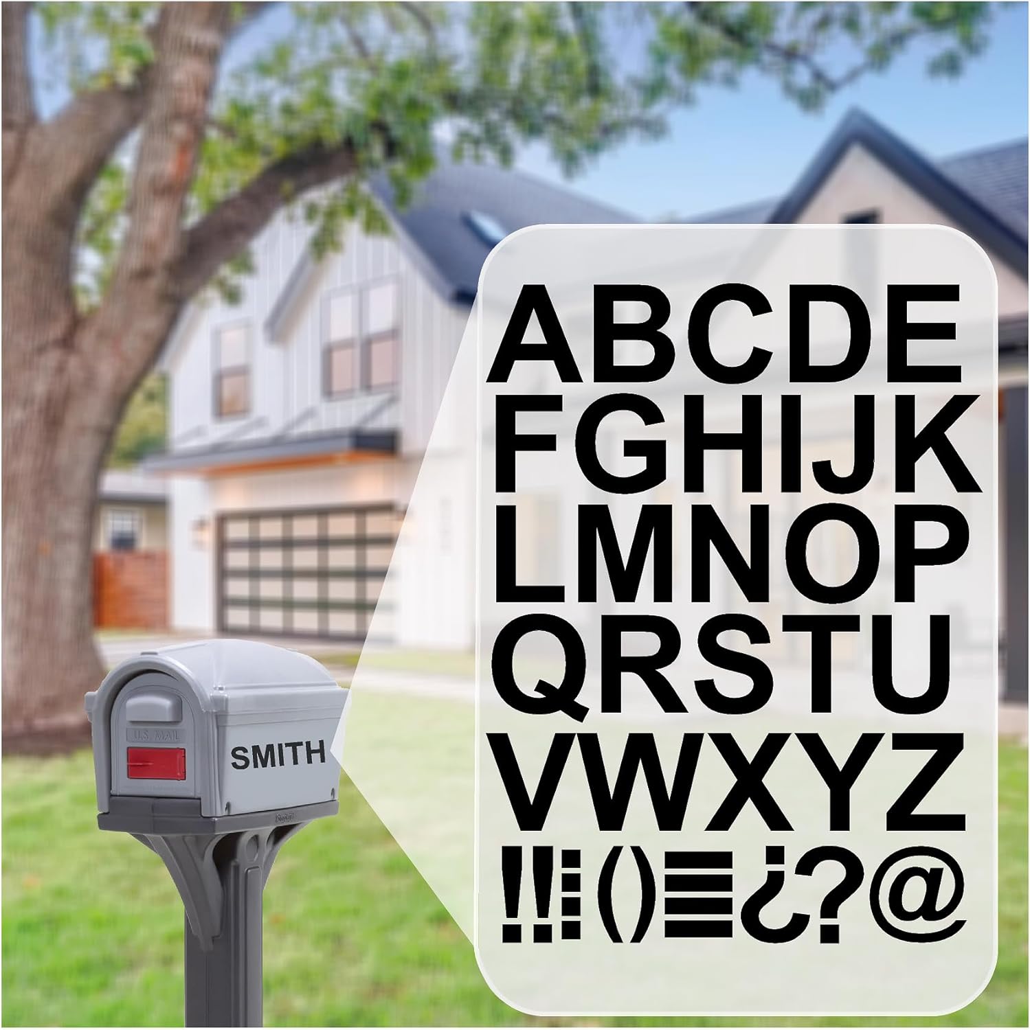 Amazon.com: 1.5" Inch Premium Mailbox Letters (Black) - Waterproof ...