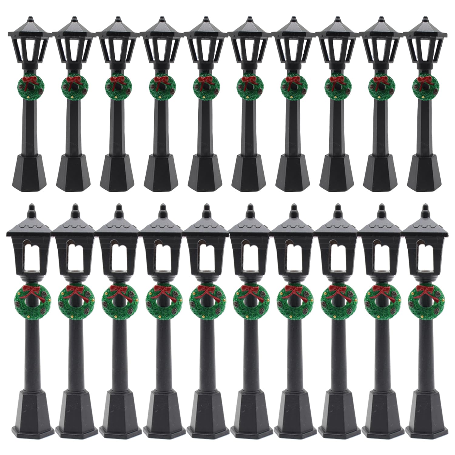 Amazon.com: Christmas Lamp Post Village Accessories, 20 Pcs Lantern ...