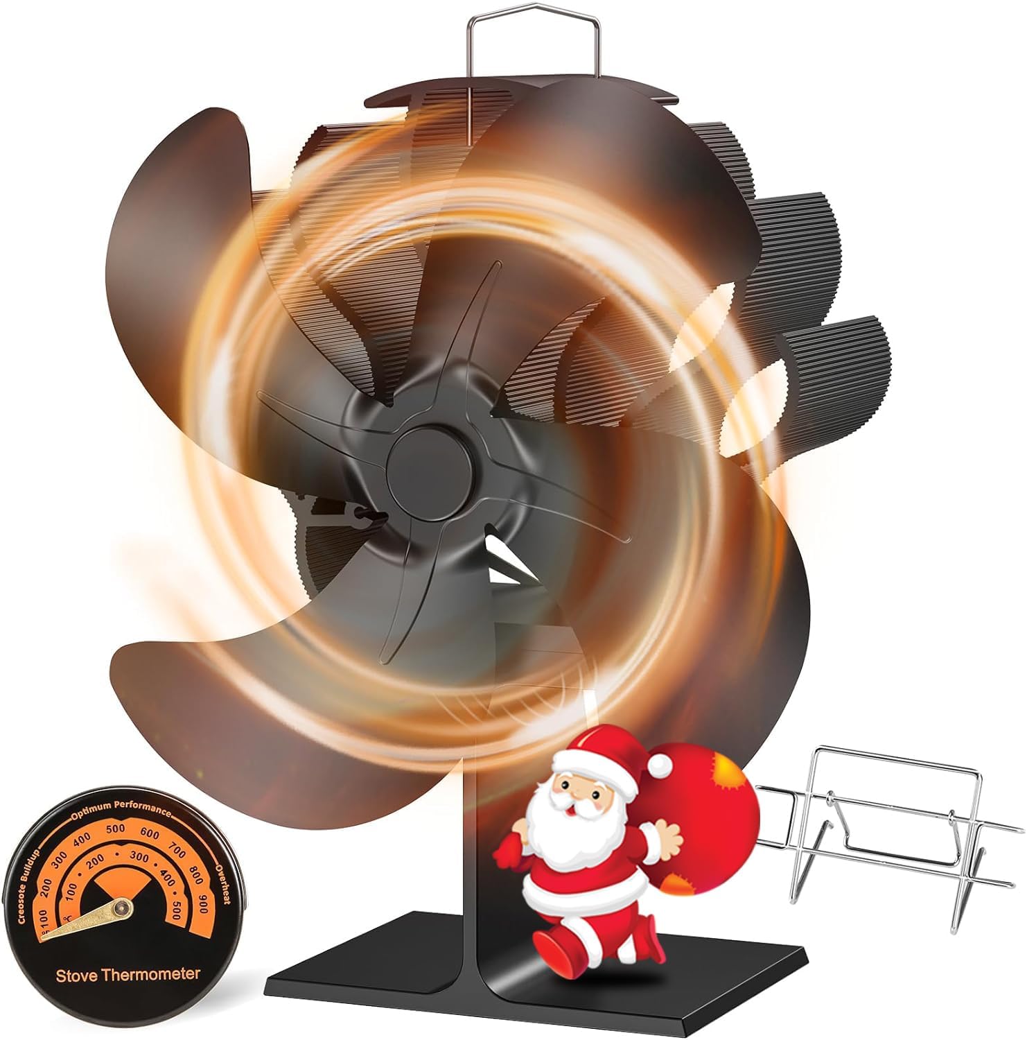 Amazon.com: CWLAKON Wood Stove Fan Heat Powered - Upgrade Designed ...