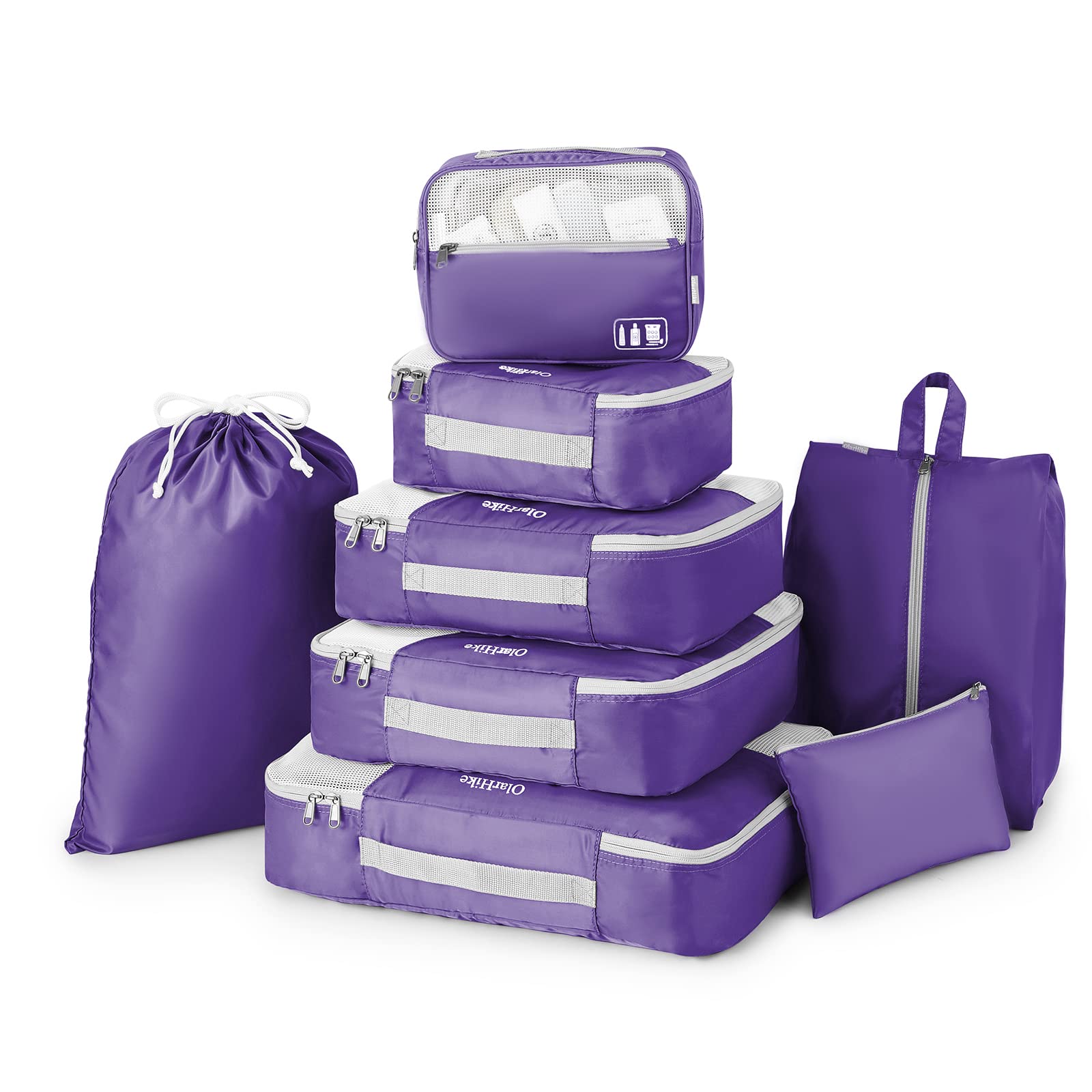 OlarHike 8 Set Packing Cubes for Travel, 4 Various Sizes(Extra Large ...