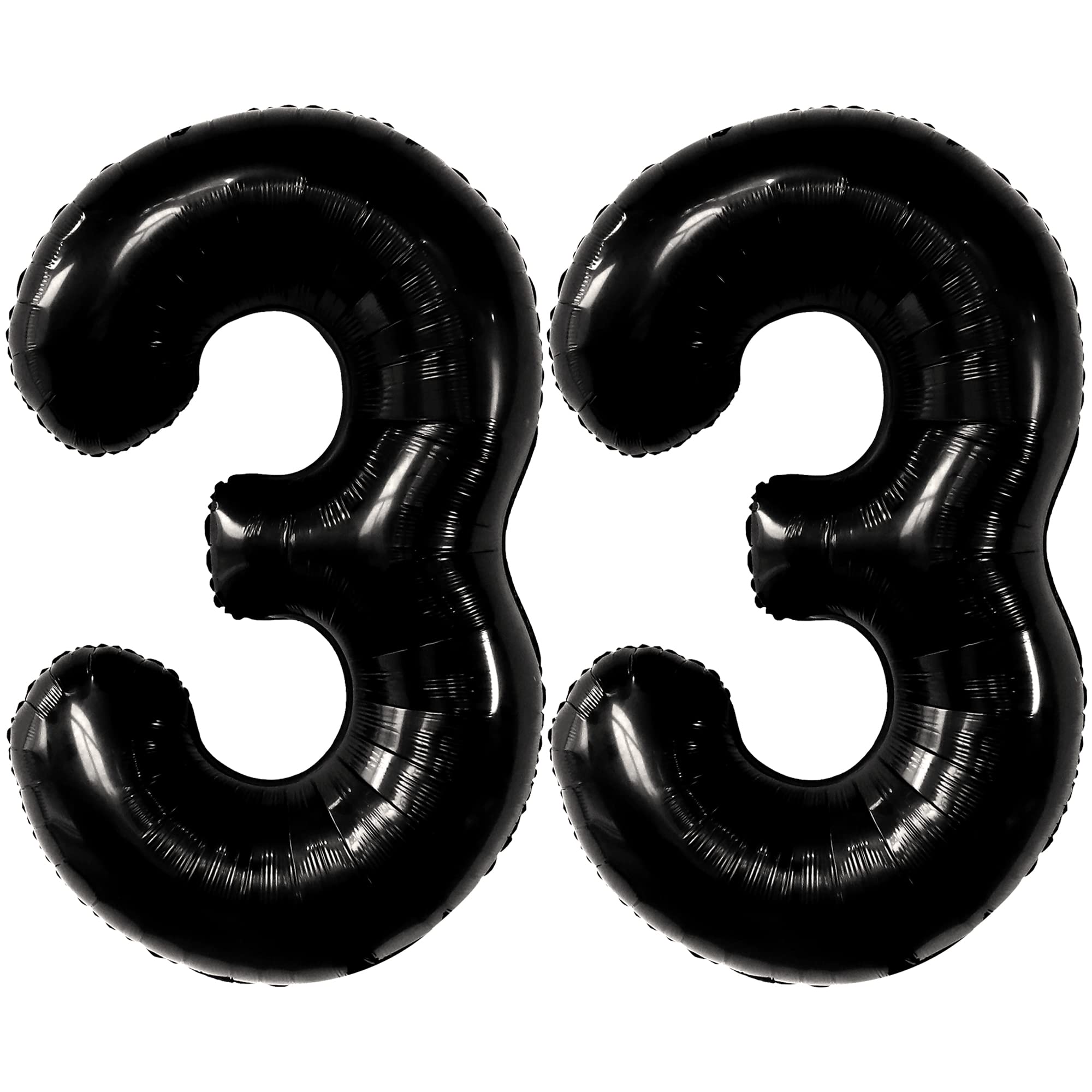 Amazon.com: KatchOn, Giant Black 33 Balloon Numbers - 40 Inch | 33 ...