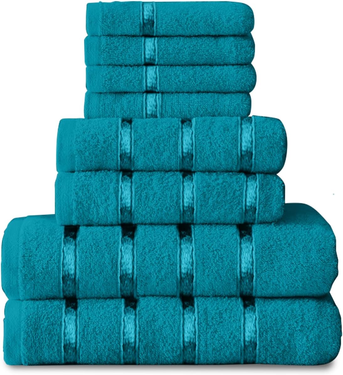 GC GAVENO CAVAILIA 8 Piece Towel Bale Set, Quick Dry Highly Absorbent ...