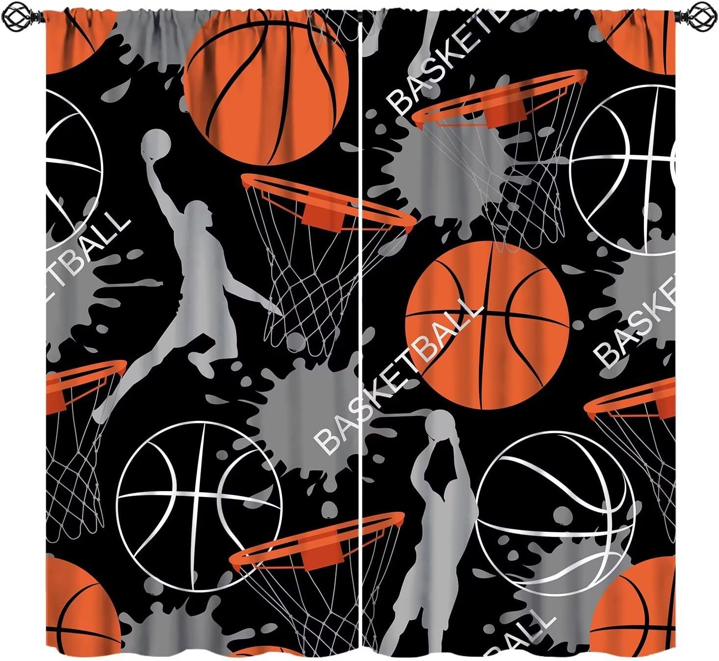 Amazon.com: SENQIAN Basketball Curtains for Teen Boys Room Decor Kids ...