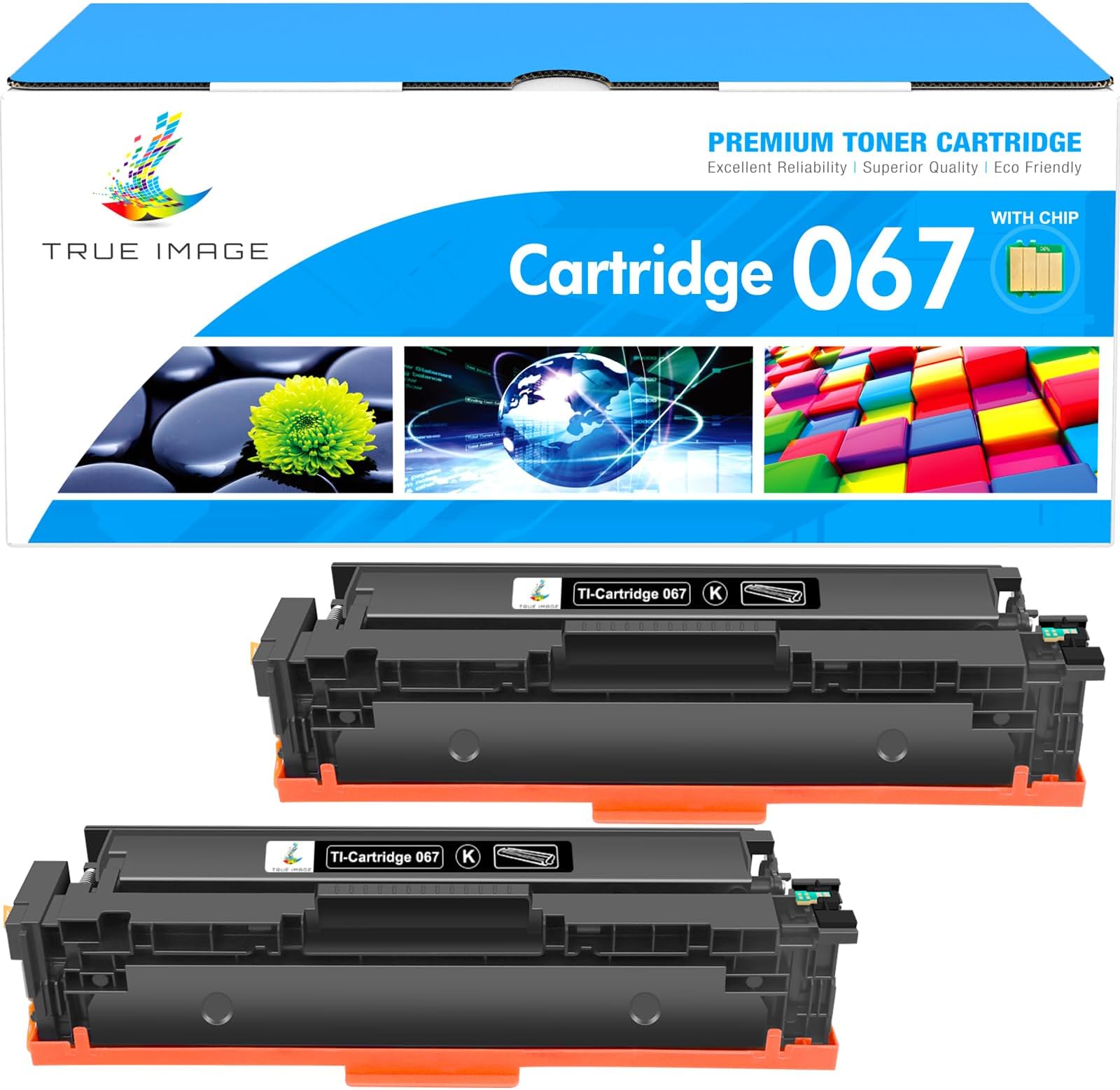 Amazon.com: 067 067H Black Toner Cartridge 2 Pack MF654CDW Compatible ...