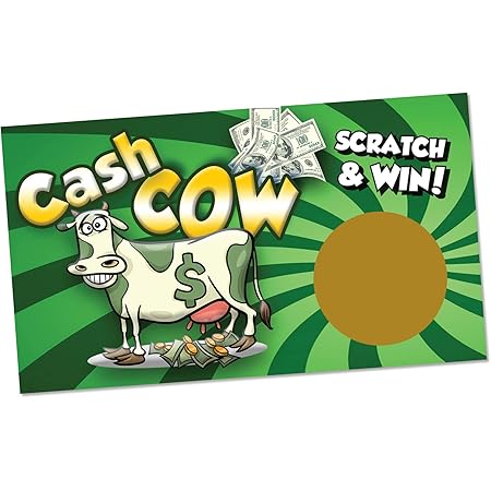 Amazon.com: Cash Cow Scratch Off Cards - (30 Pack) - Scratch Off ...