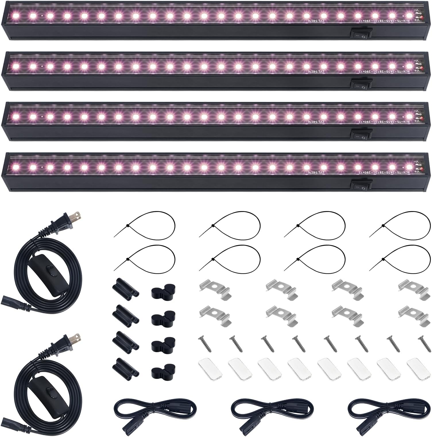 Amazon.com : Barrina 1ft Grow Lights for Indoor Plants Full Spectrum ...