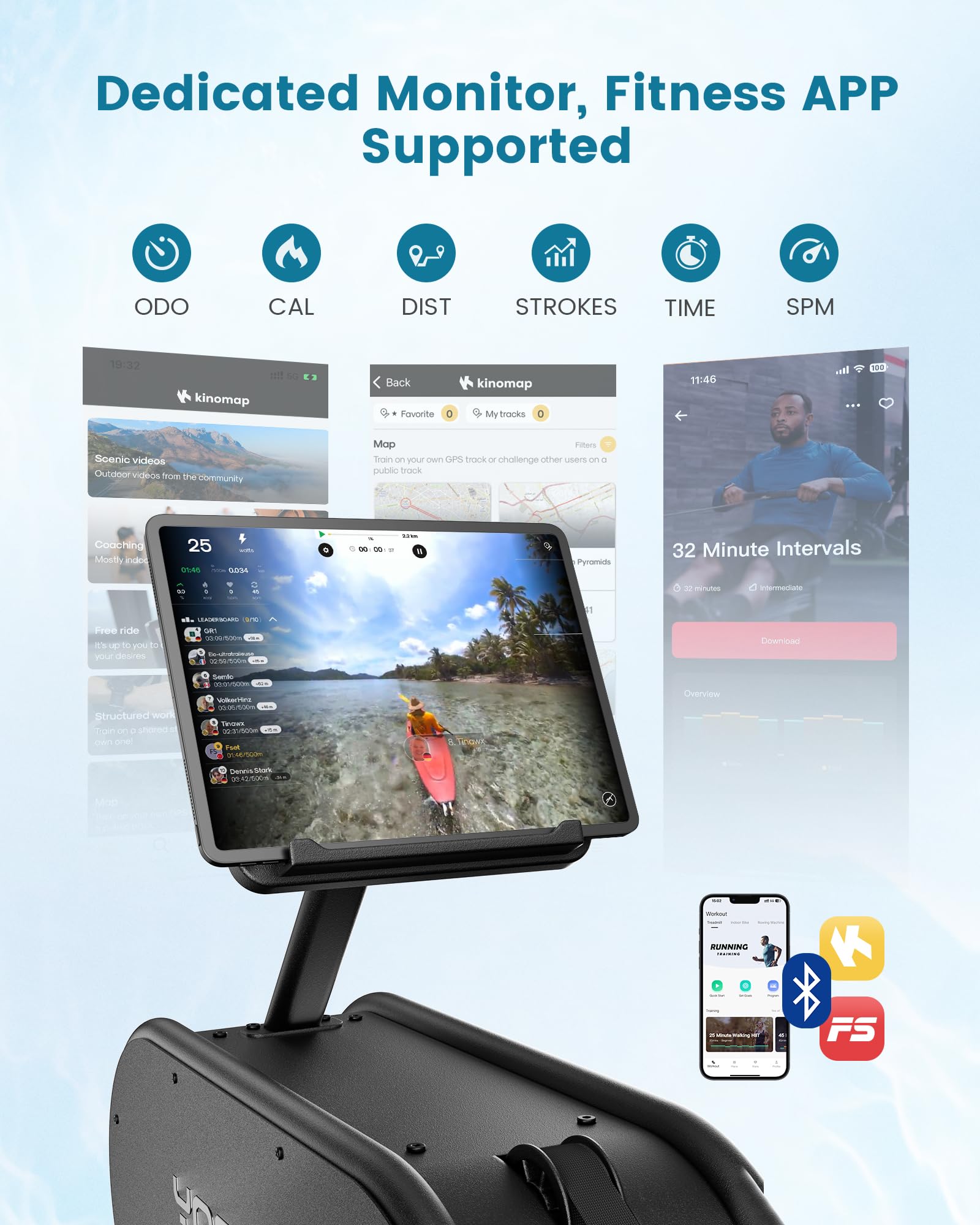 YOSUDA Water Rowing Machines for Home Use 400LBS Weight Capacity ...