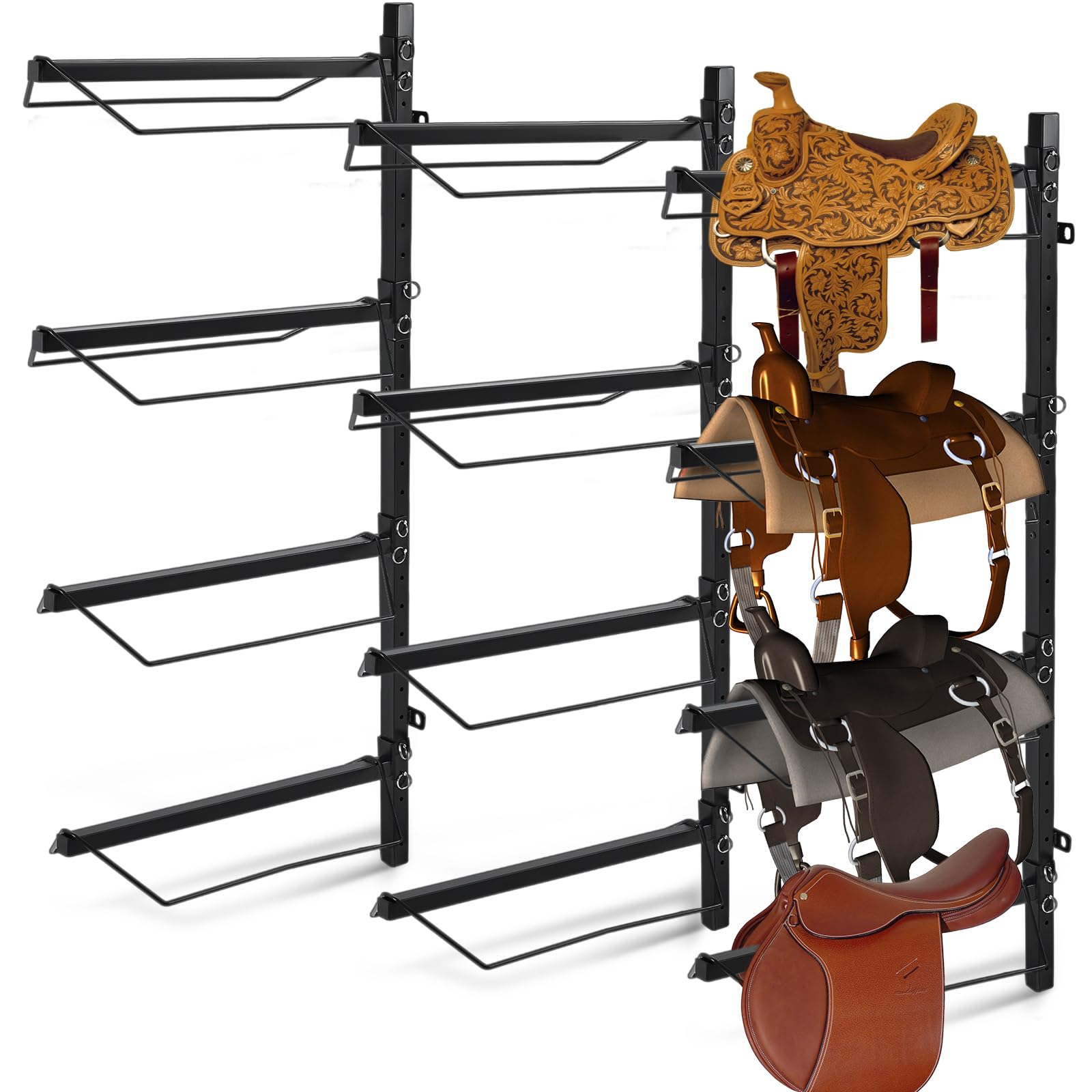 Heavy Duty Saddle Rack Saddle Rack & Tack Trolley (Purple) Heavy