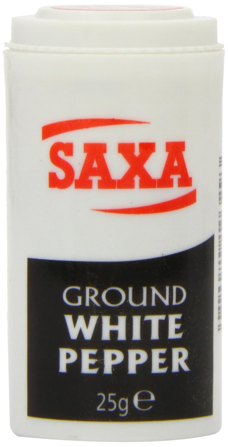 Amazon.com : Saxa Ground Wht Pep 25g : Grocery & Gourmet Food