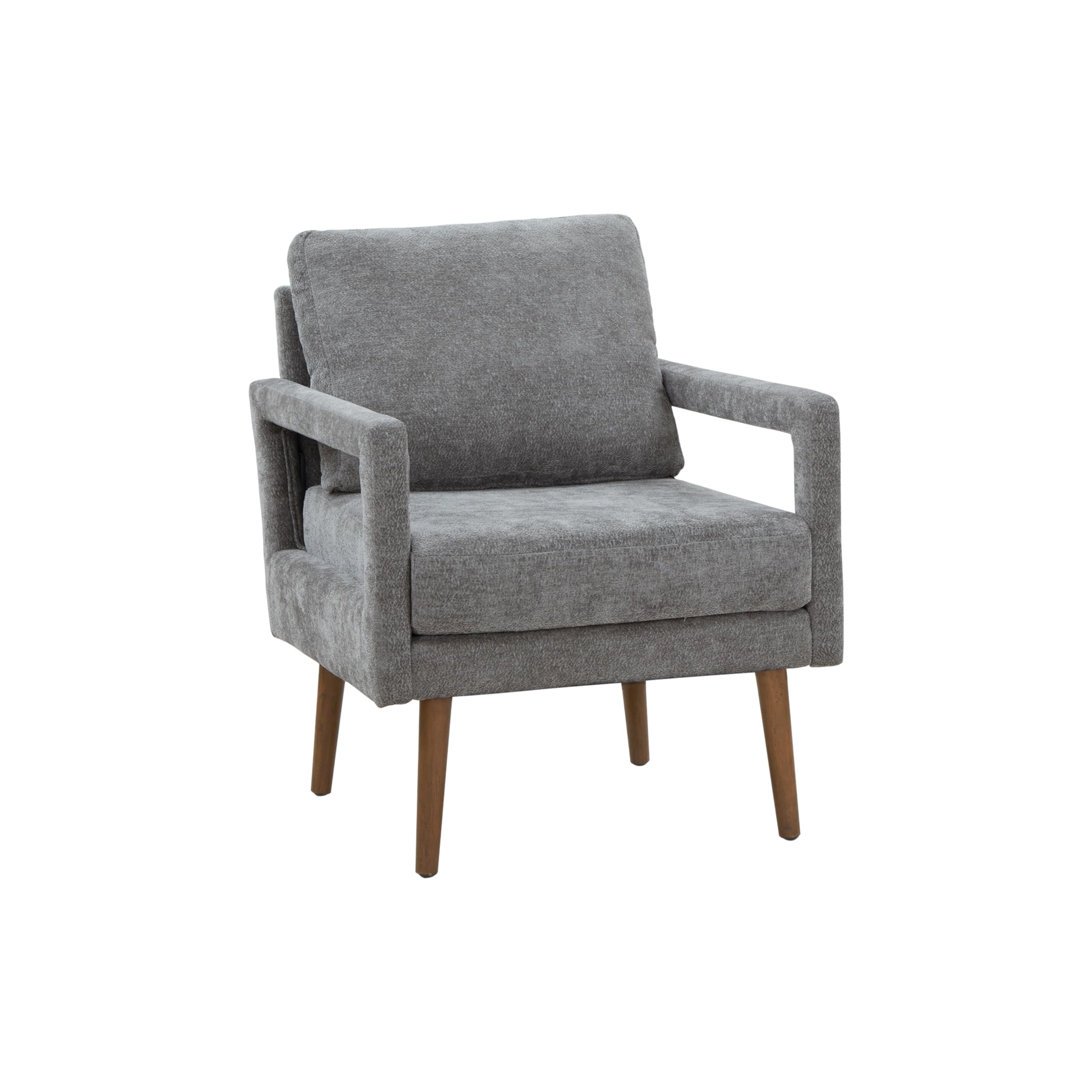 Amazon.com: INMOZATA Mid-Century Accent Chair Chenille Armchair for ...