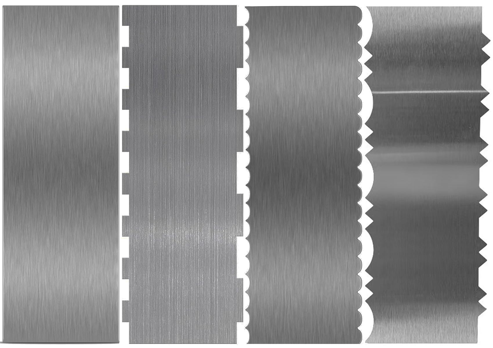 Amazon.com: Stainless Steel Cake Scraper, 9 Inch Large Cake Smoother ...