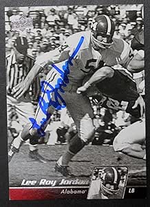 Amazon.com: Lee Roy Jordan Dallas Cowboys Alabama Autograph 2011 Upper ...