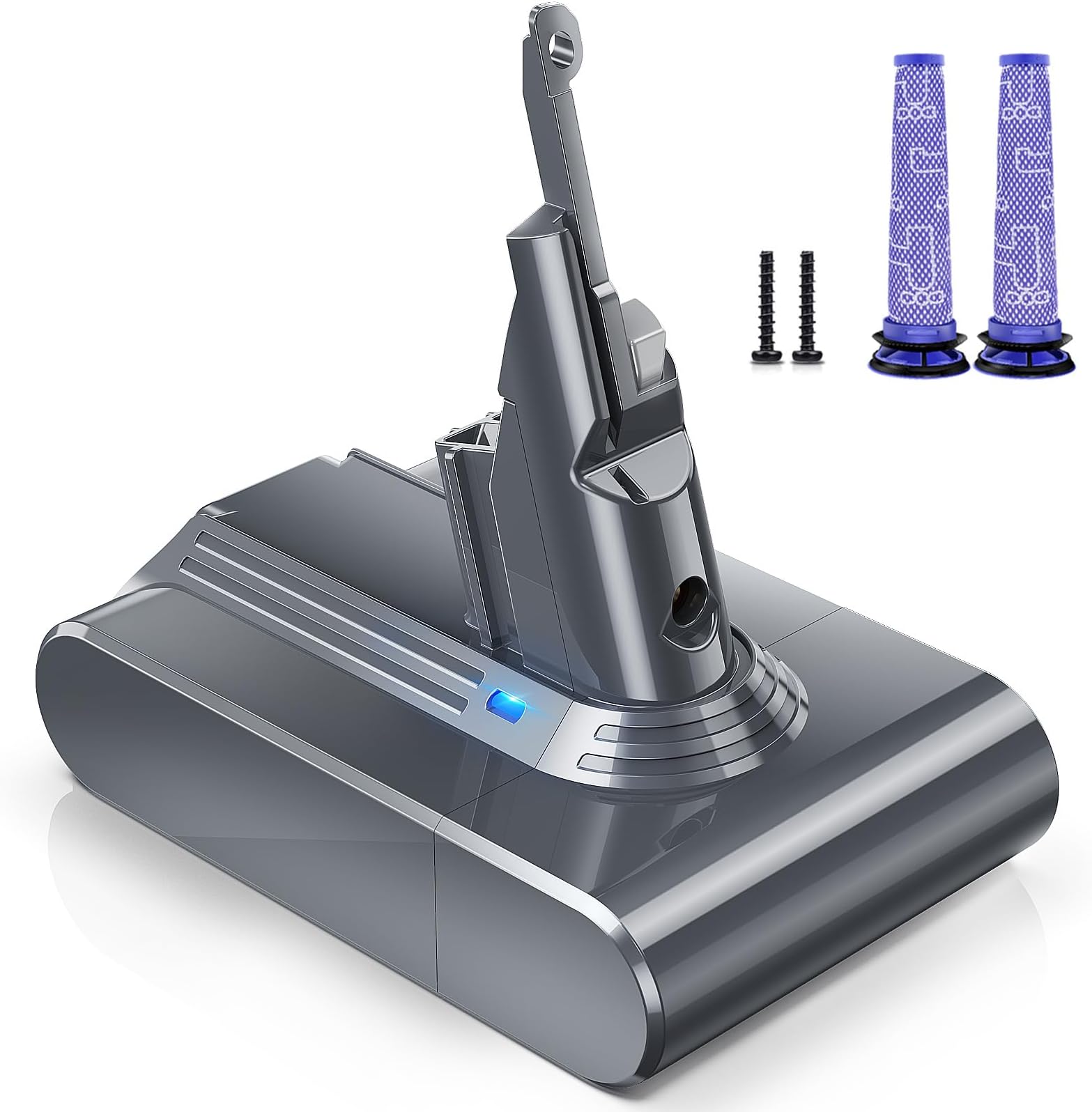 4600mAh Replacement Battery for Dyson V7 Battery Compatible with Dyson ...