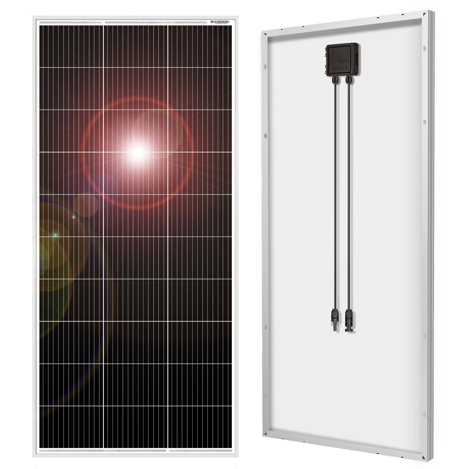 Snapklik.com : DOKIO 200w 18v Solar Panel Monocrystalline To Charge 12v ...