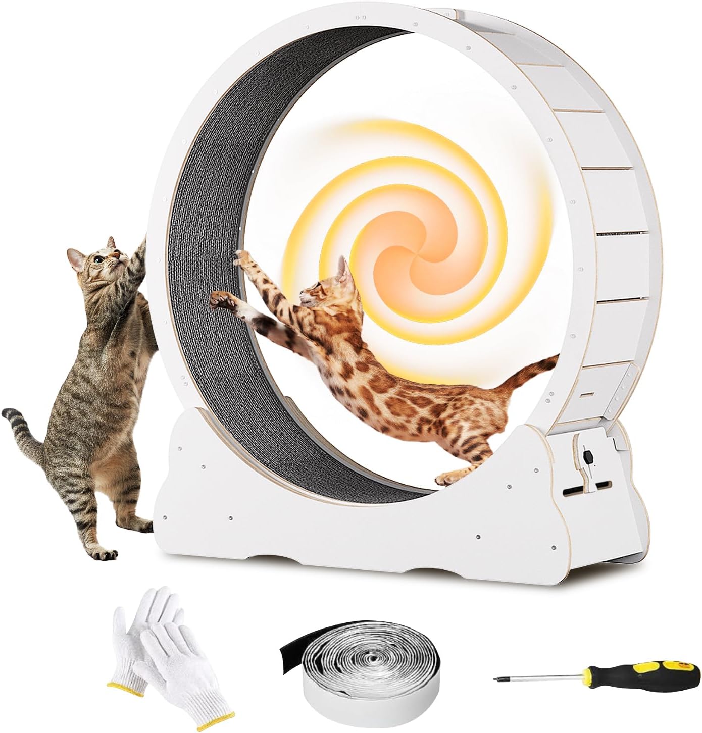 Amazon.com: 31.5 Inch Cat Exercise Wheel, Cat Wheels for Indoor Cats ...