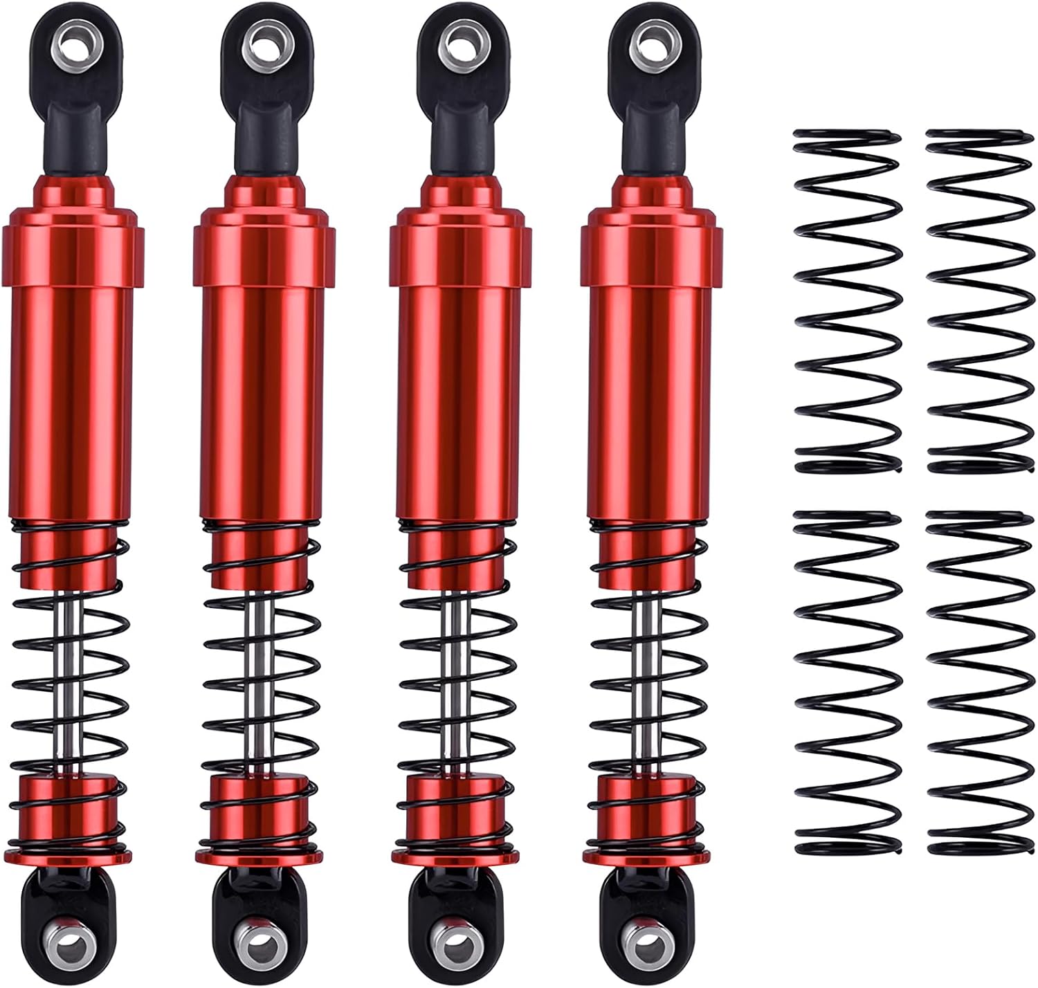 Amazon.com: Powmok AMK 1/10 RC Crawler Shocks, 4Pcs 105mm Aluminum Big ...