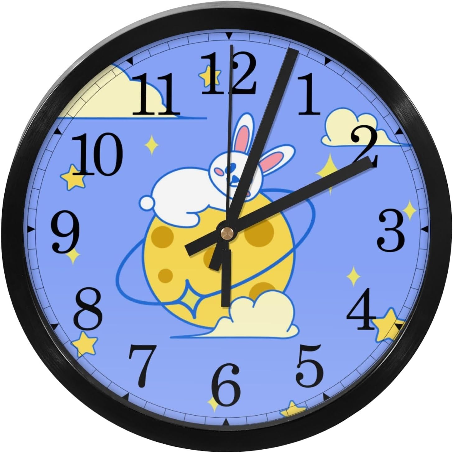 Amazon.com: NetoPicArt Wall Clock 9.8 Inch Lie Down Aviation Rabbit ...