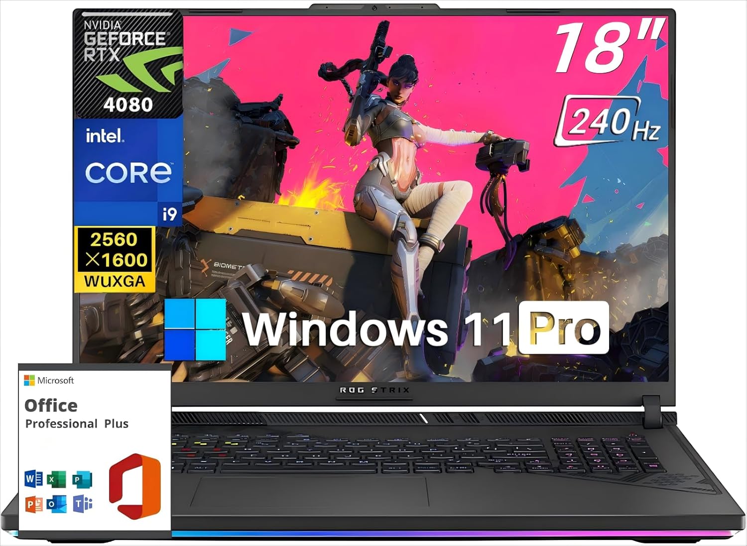 Amazon.com: ASUS ROG Strix G18 18" Gaming Laptop, 2.5K 240Hz Display ...