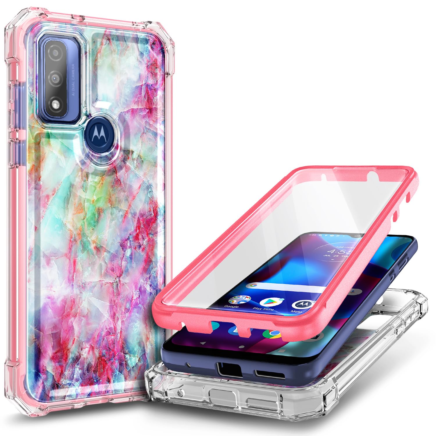 Amazon.com: NZND Compatible with Motorola Moto G Go (AT&T XT2163-7 6.5 ...