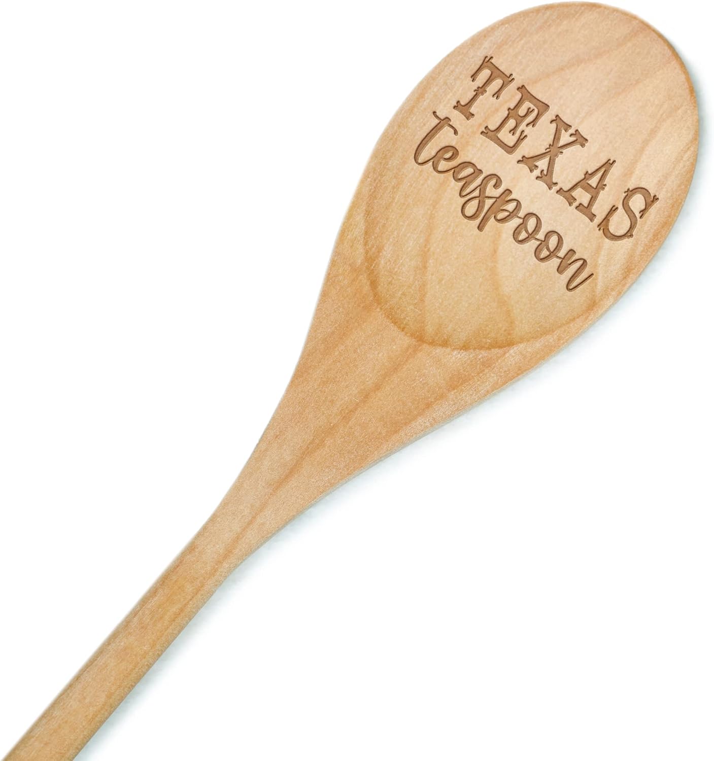 Amazon.com: Texas Teaspoon Wooden Kitchen Spoon | Laser Engraved Birch ...