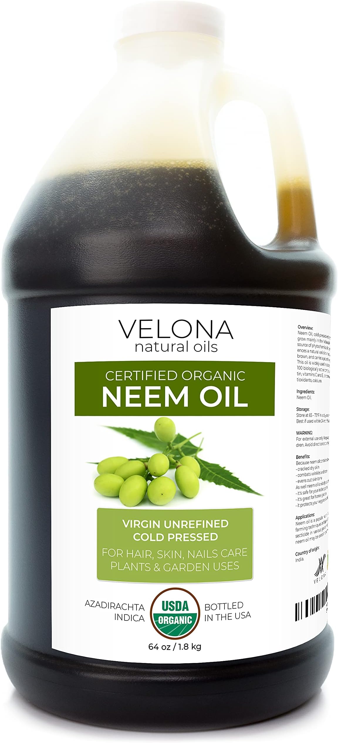 Amazon.com: velona Amla Oil USDA Certified Organic - 8 oz | 100% Pure ...