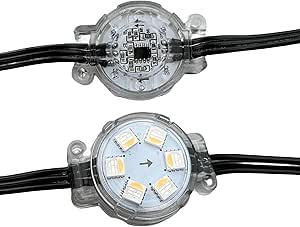 Amazon.com: SIKOWEI RGBW Addressable LED Puck Pixel Light DC24V 1.8W ...