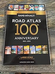 Rand McNally 2024 Large Scale Road Atlas - 100th Anniversary Collector ...