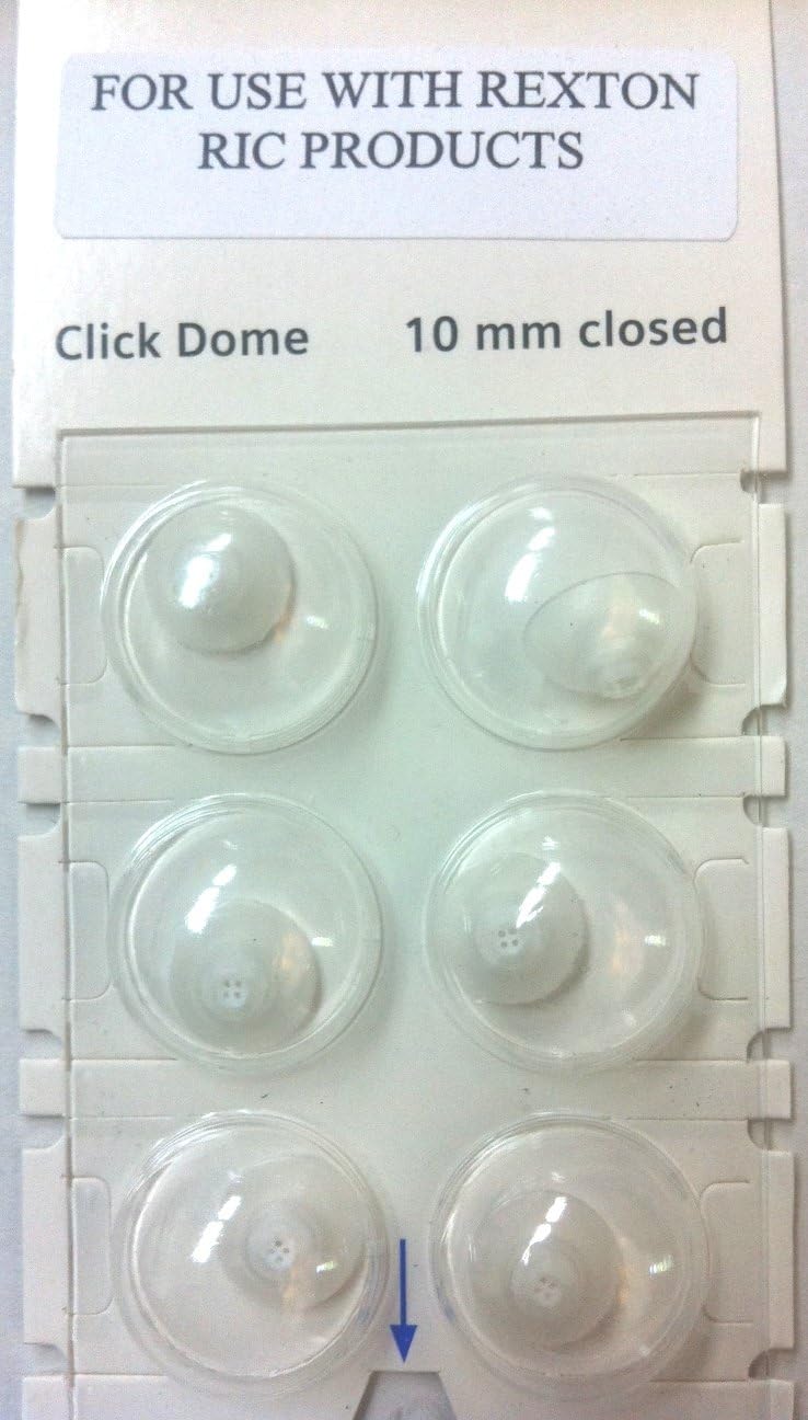 Amazon.com: 10mm CLOSED - CLICK DOMES for REXTON Hearing Aids - 6 pack ...