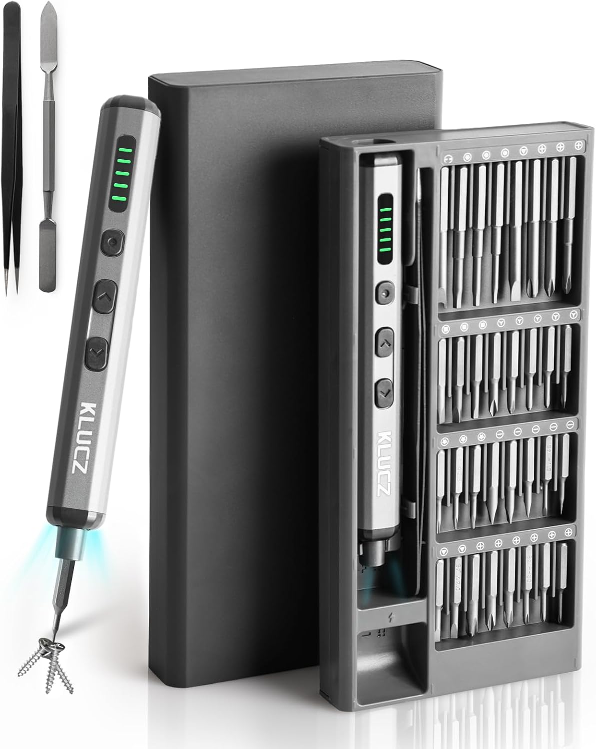 Amazon.com: KLUCZ Mini Electric Screwdriver Set, 68-in-1 Cordless ...