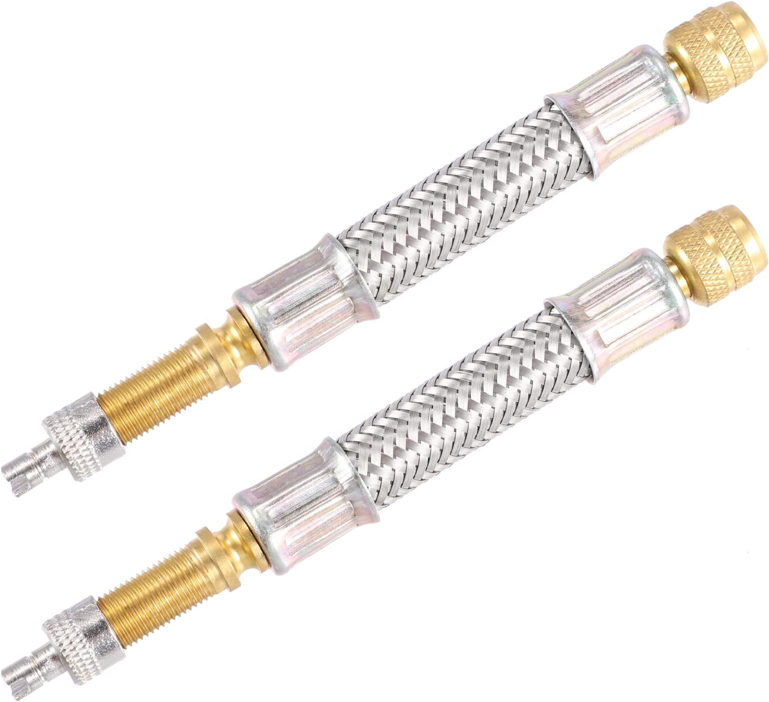 Amazon.com: X AUTOHAUX 2pcs 100mm 3.94" Tire Valve Stem Extension ...