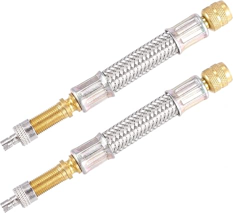 Amazon.com: X AUTOHAUX 2pcs 100mm 3.94" Tire Valve Stem Extension ...
