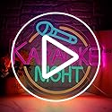 Dracey Karaoke Night Neon Sign, Led Karaoke Bar Neon Signs for Wall ...
