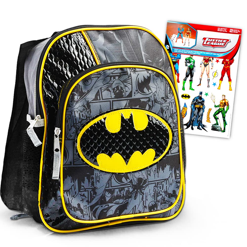 Buy DC Comics Justice League Batman Backpack for Boys Toddlers Kids ...