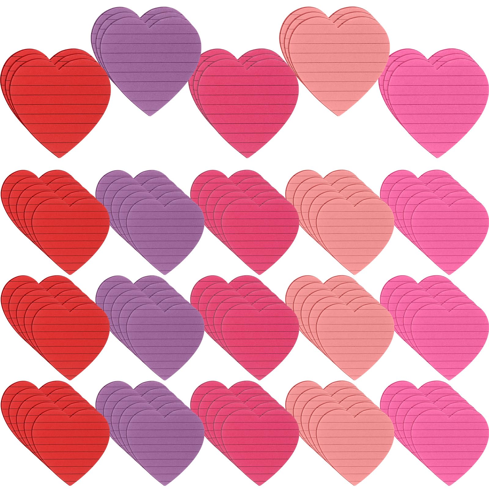 Amazon.com : Glenmal 100 Pieces 5000 Sheets Valentine's Day Heart Shape ...