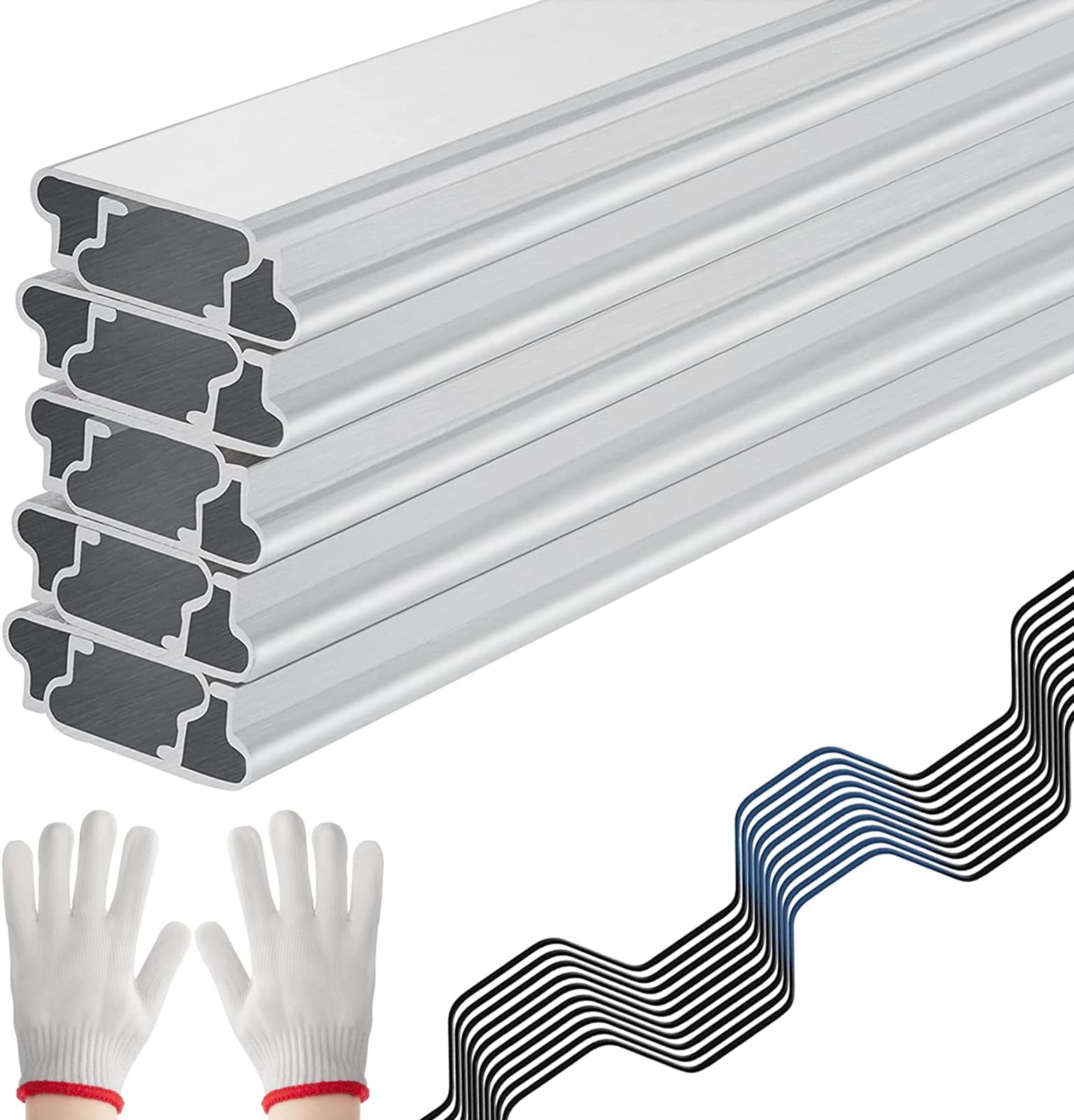 Amazon.com : Spring Wire and Lock Channel - 20 Sets 6.6 ft Greenhouse ...