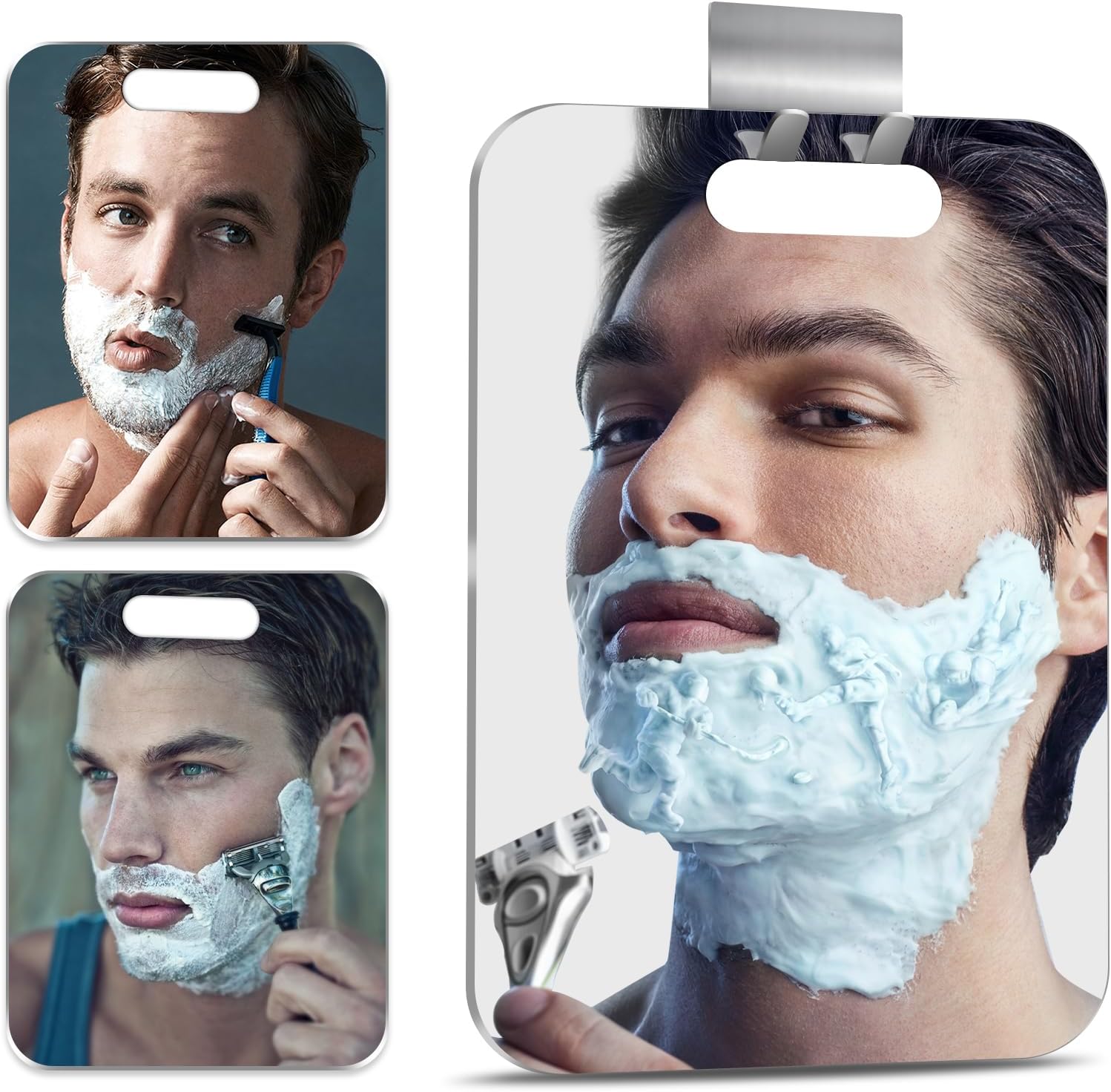 MIRRORVANA Small Travel Shower Mirror - Fogless & Shatterproof Shaving ...